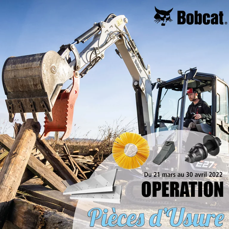 Remise exceptionnelle sur vos Pièces d'usure Bobcat